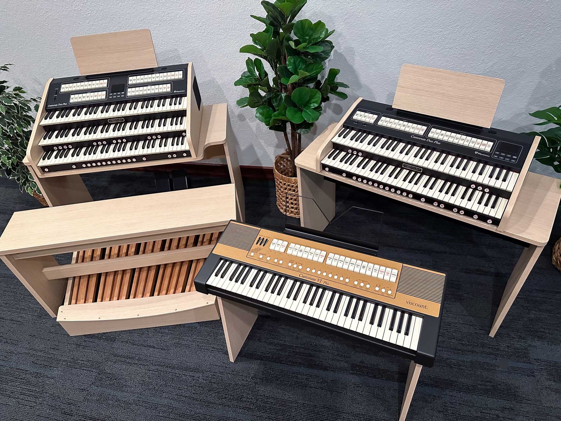 Viscount Cantorum Duo Plus Two Manual Portable Organ W/ STAND, PEDALS ...