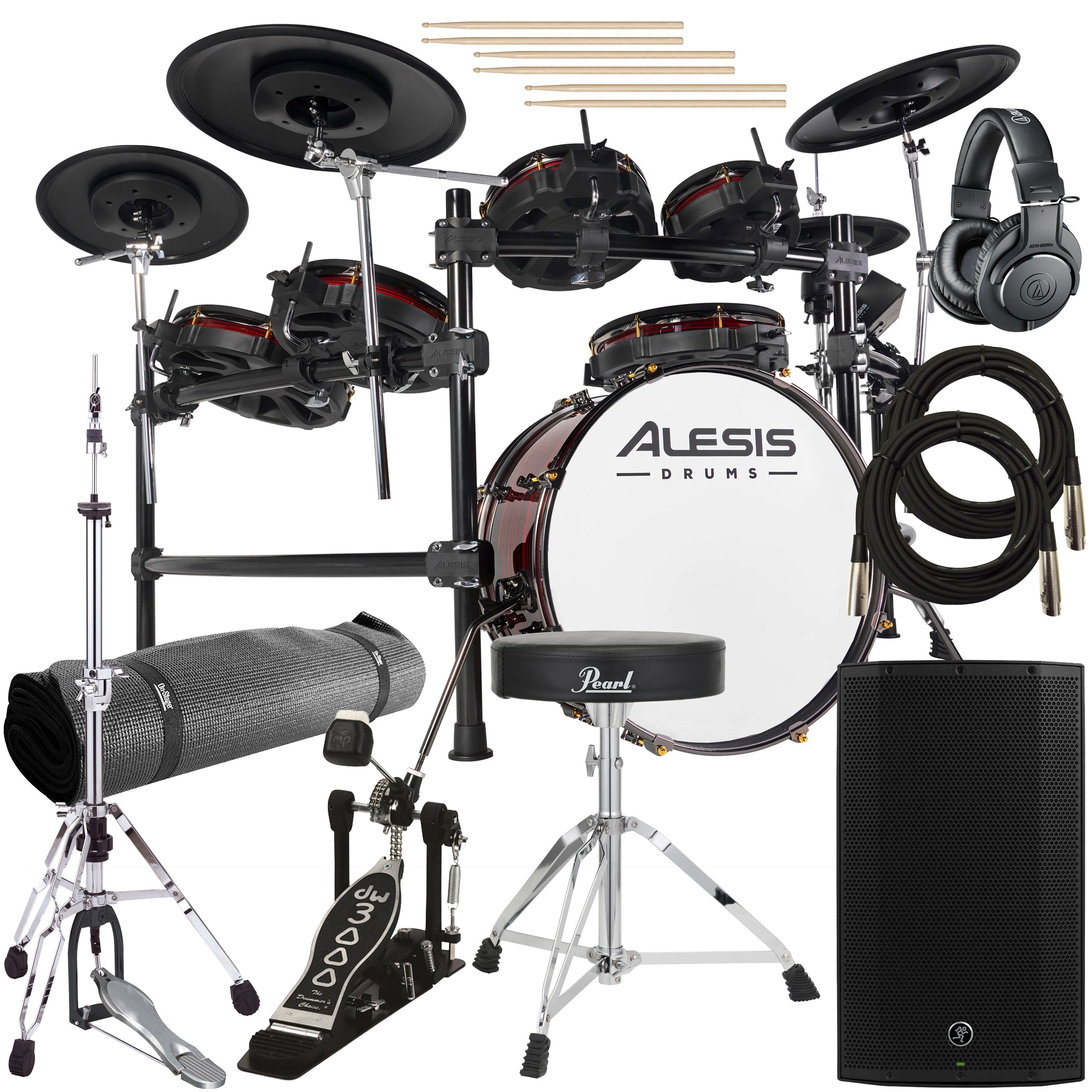 Alesis Strata Prime Electronic Drum Set COMPLETE DRUM BUNDLE – Kraft Music