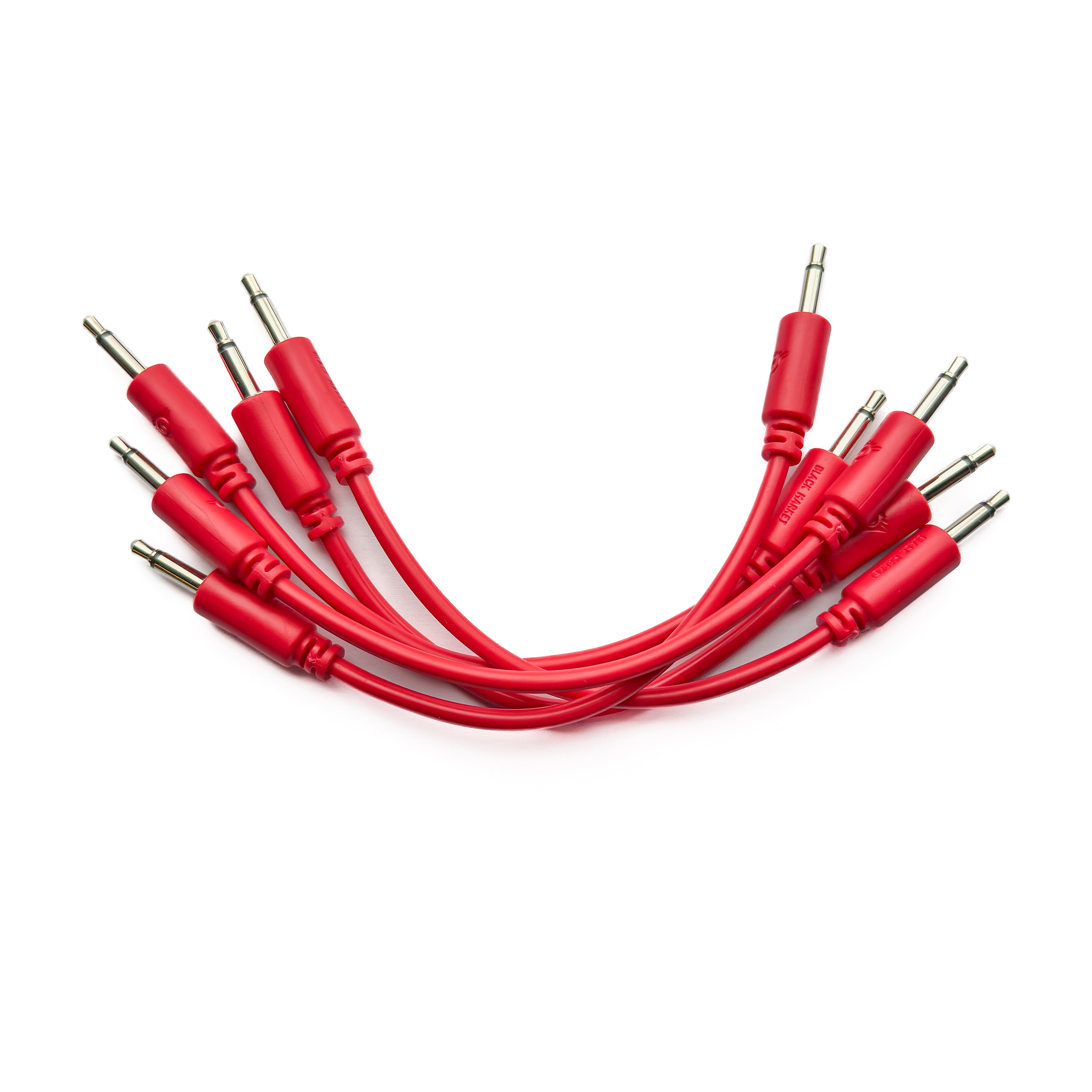 Black Market Modular 3.5mm Patch Cable 5-Pack - 9cm/3.5" - Red – Kraft Music