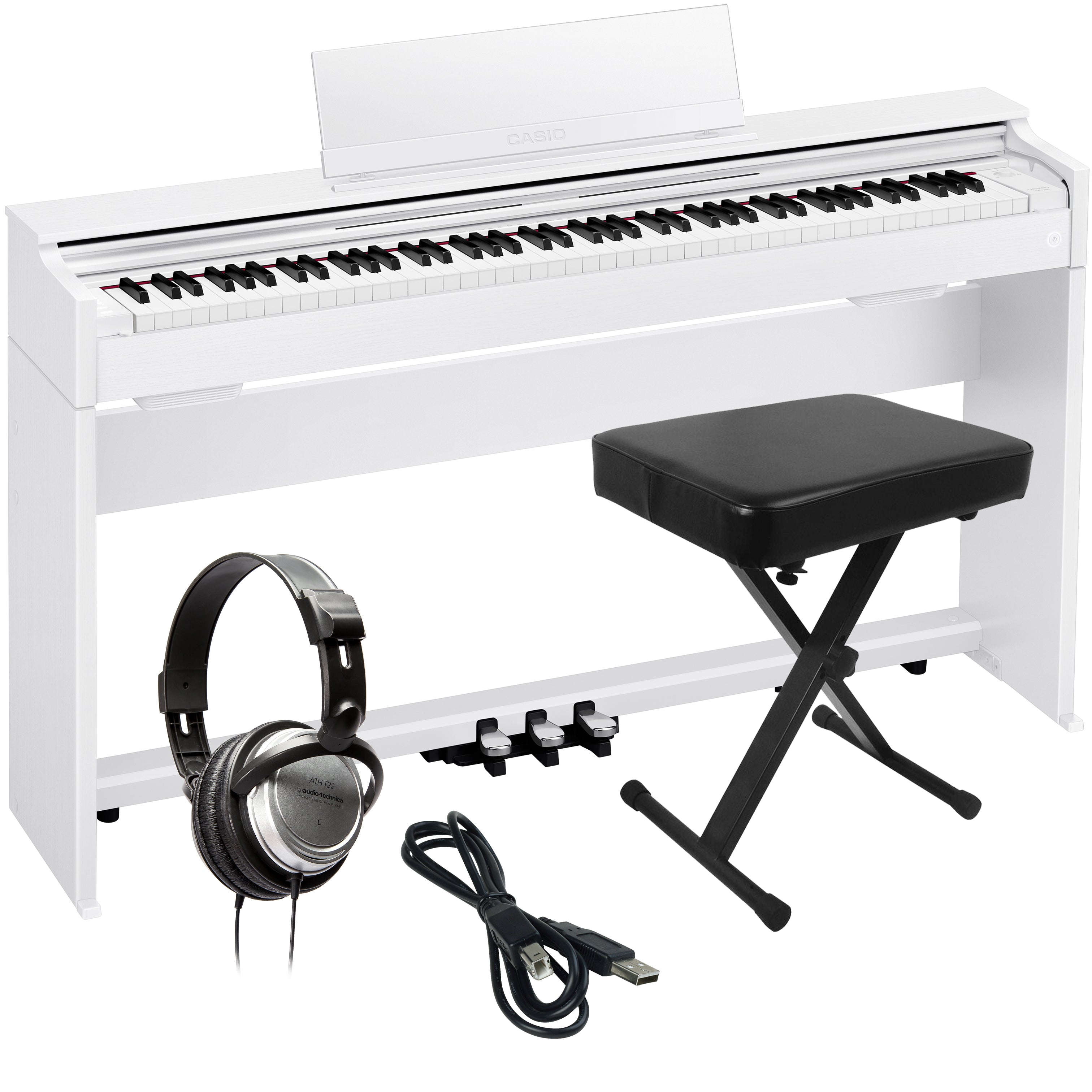 Casio Celviano AP-S200 Digital Piano - White COMPLETE HOME BUNDLE ...