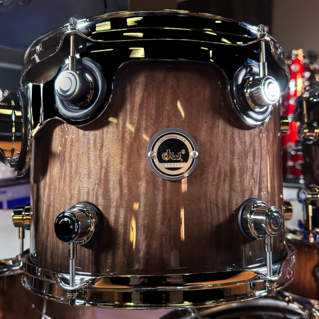 Drum Workshop DEKTEX04TACMBCP DWe 4-Piece, Curly Maple Burst Exotic CO – Kraft Music