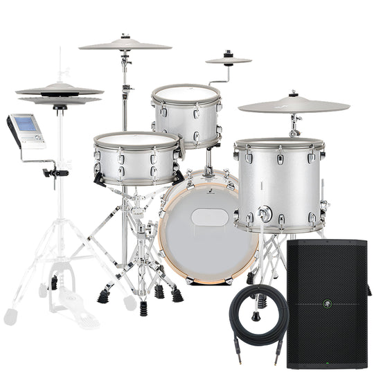 EFNOTE 5 Electronic Drum Set - White Sparkle MONITOR PAK – Kraft Music