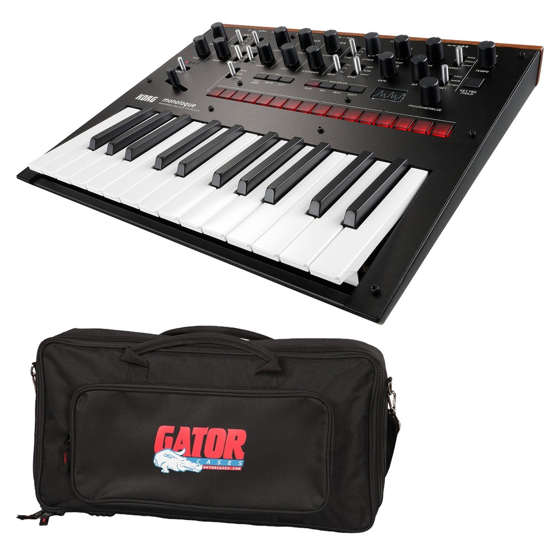 Korg Monologue Monophonic Analog Synthesizer - Black CARRY BAG KIT ...