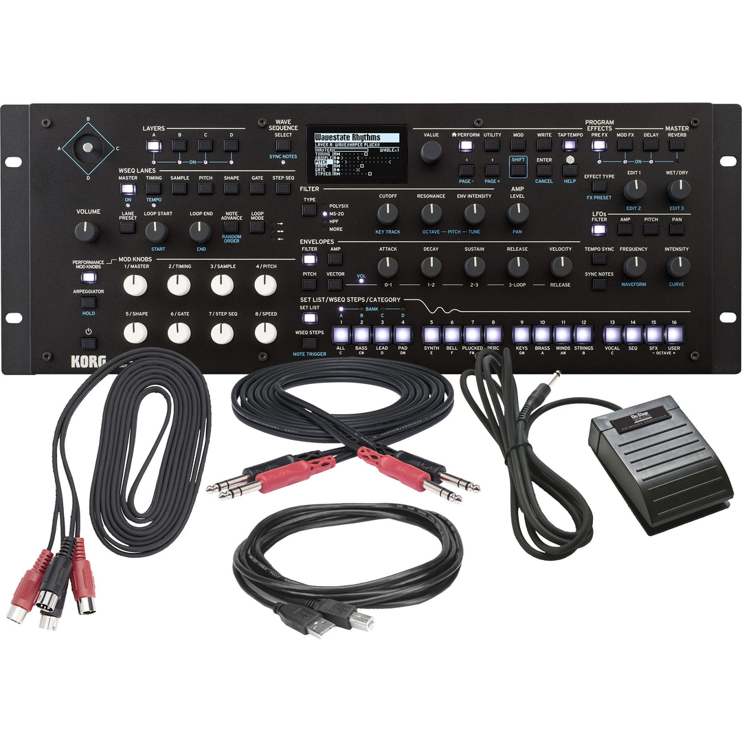 Korg Wavestate Module Wave Sequencing Synthesizer CABLE KIT – Kraft Music