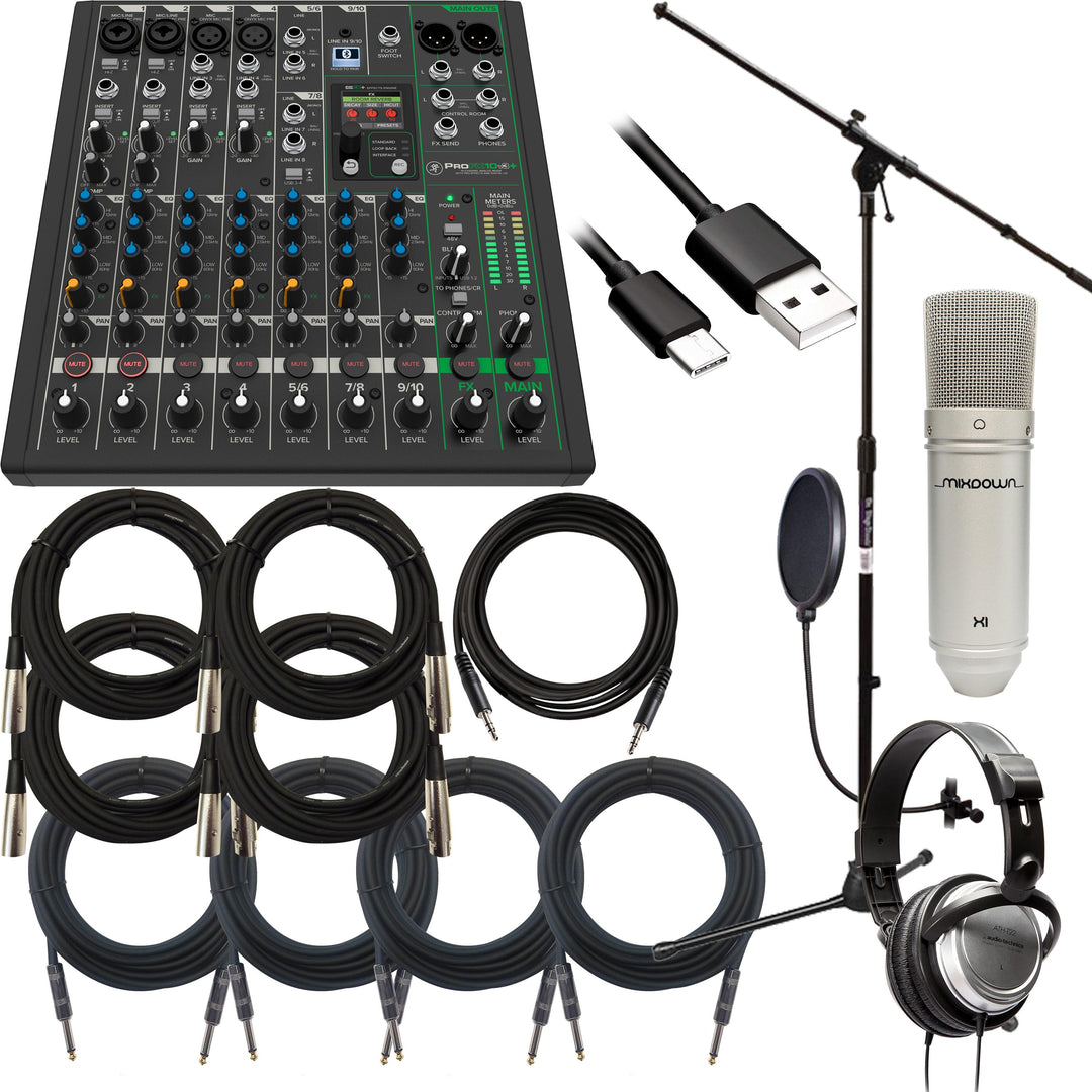 Mackie ProFX10v3+ 10 Channel Mixer STUDIO PAK – Kraft Music