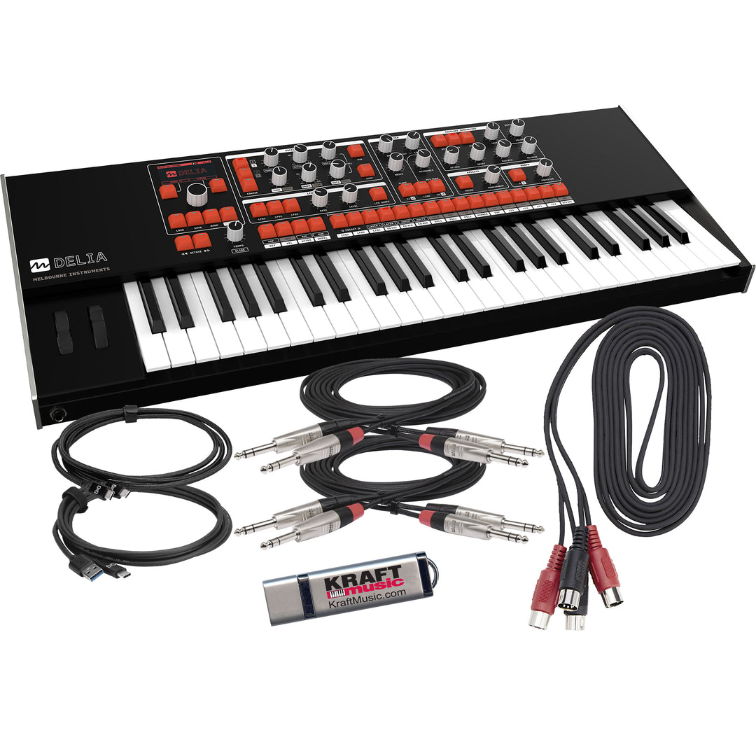 Melbourne Instruments Delia Motorized Morphing Polyphonic Synth CABLE ...