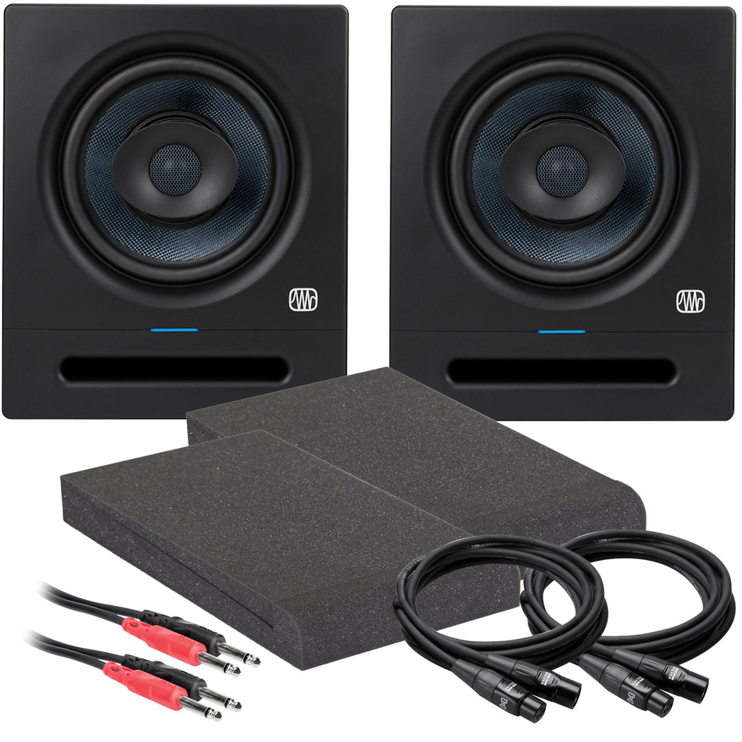 PreSonus Eris Pro 8 8" Active Coaxial 2-way Studio Monitor STUDIO PAK ...