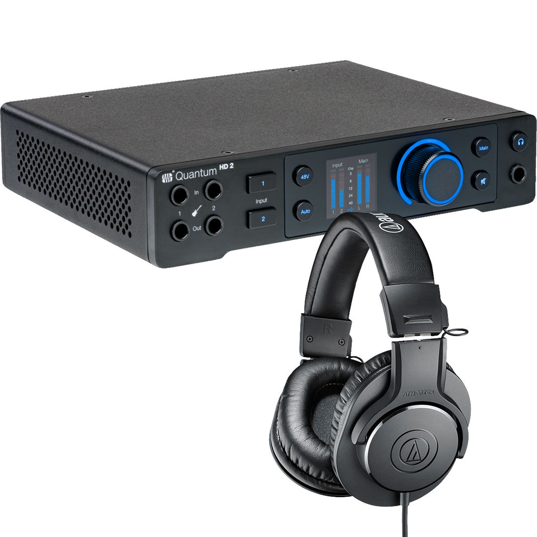 PreSonus Quantum HD 2 20in/24out USB-C Audio Interface STUDIO KIT ...