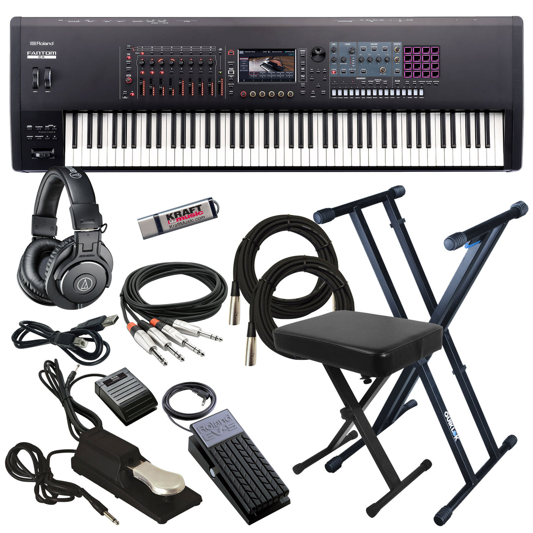 Roland Fantom 8 EX Workstation Keyboard KEY ESSENTIALS BUNDLE – Kraft Music