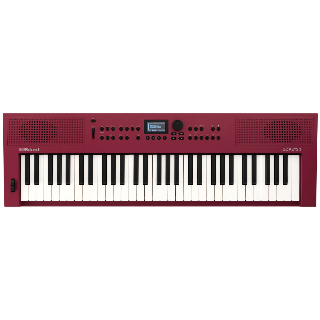 Roland GoKeys 3 Music Creation Keyboard - Red KEY ESSENTIALS BUNDLE ...