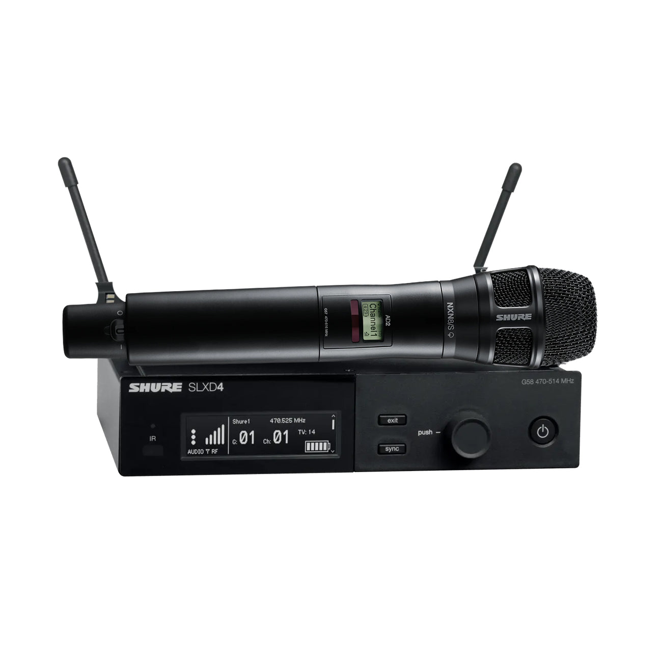 Shure SLX-D Wireless System with Nexadyne 8/S Handheld Transmitter ...
