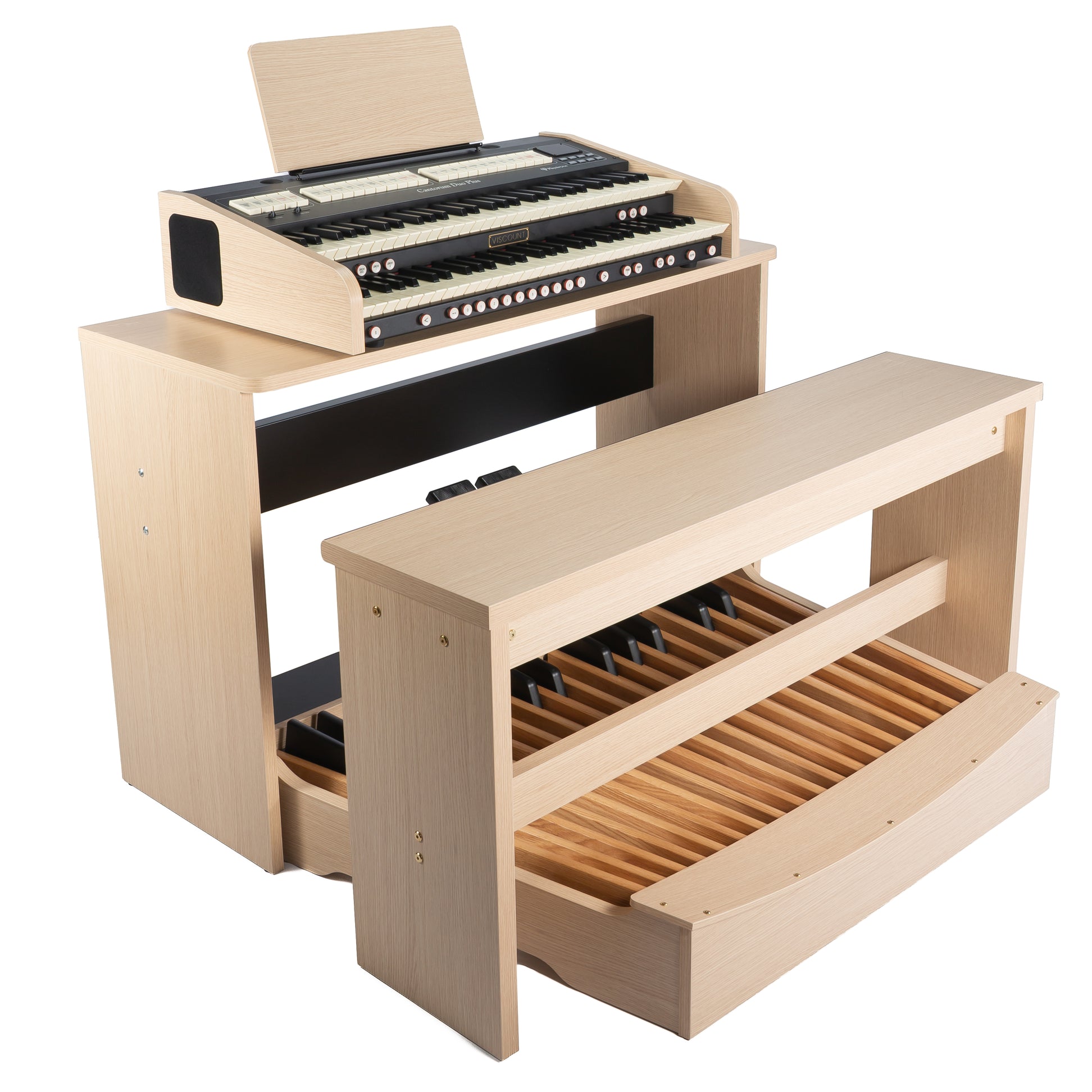 Viscount Cantorum Duo Plus Two Manual Portable Organ W/ STAND, PEDALS ...
