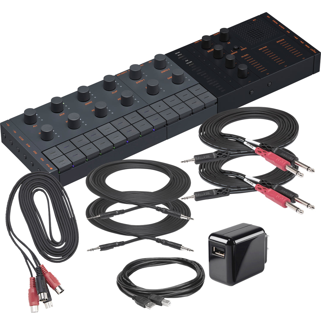 Yamaha Seqtrak Mobile Music Ideastation - Black/Gray POWER & CABLE KIT ...