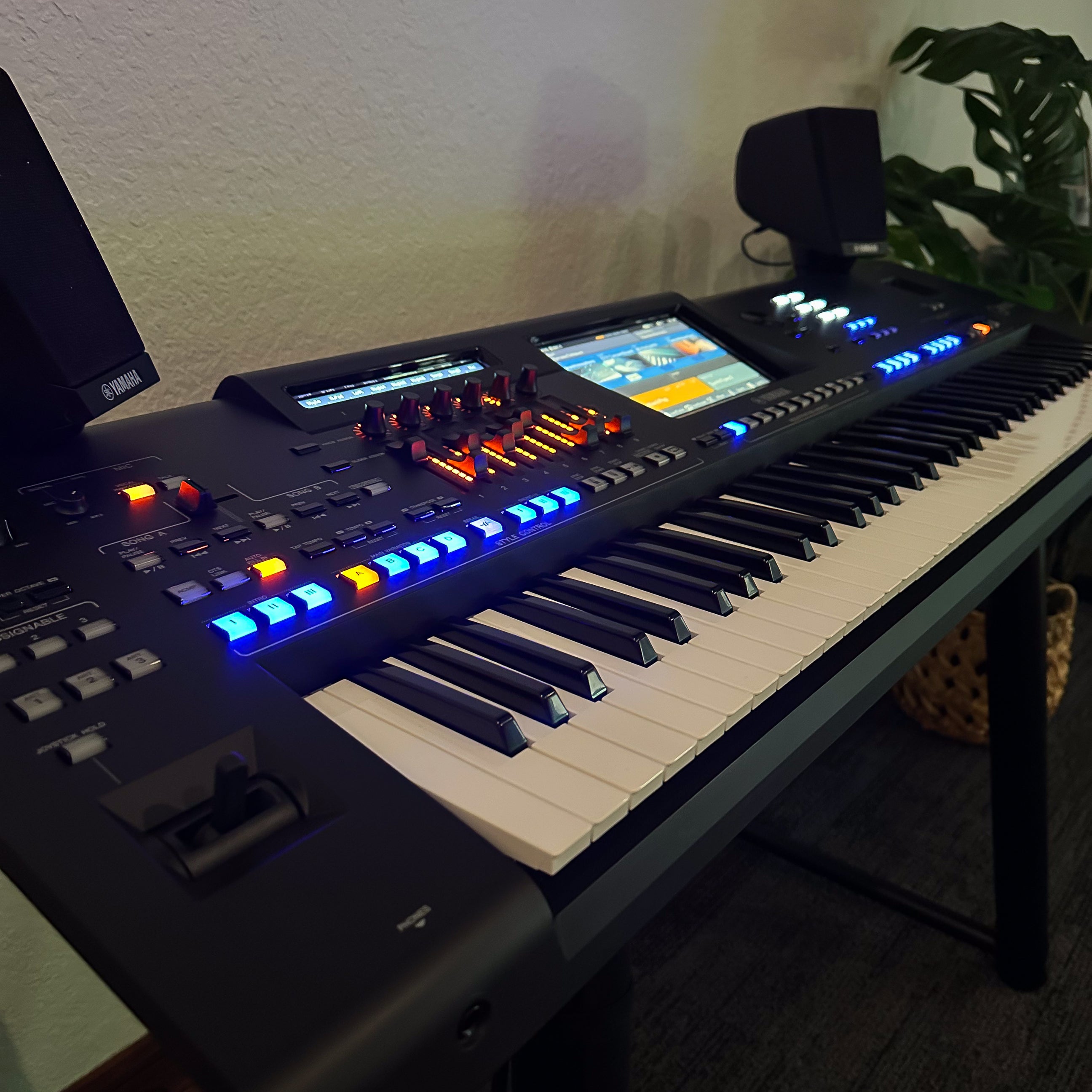 Yamaha Genos2 76-key Arranger Workstation Keyboard COMPLETE HOME BUNDL ...