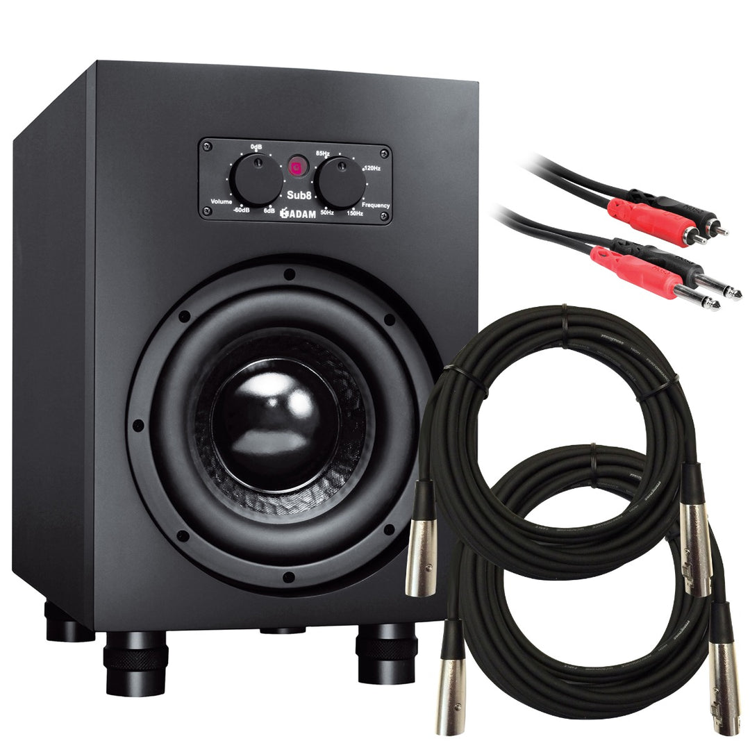 Adam Audio Sub8 8" Powered Subwoofer CABLE KIT – Kraft Music