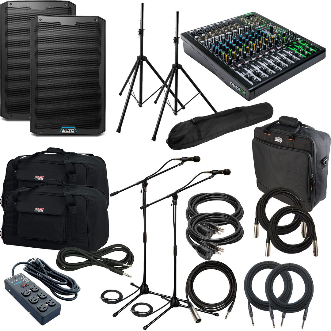 Alto TS415 15" 2-Way Powered Speaker COMPLETE AUDIO BUNDLE – Kraft Music