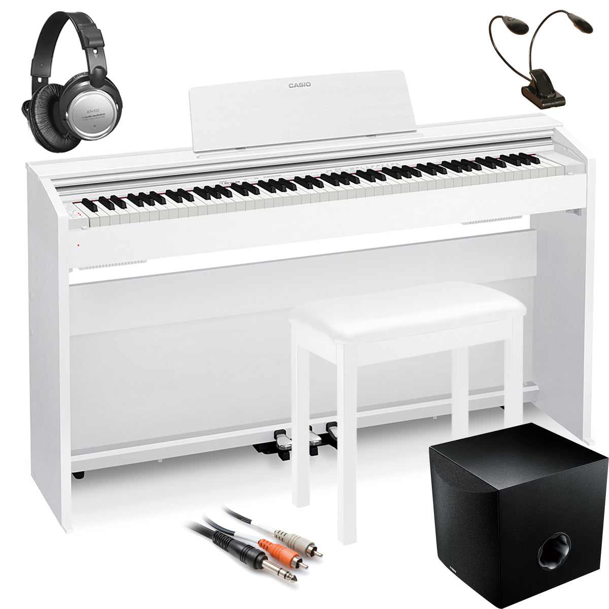 Casio Privia PX-870 Digital Piano - White COMPLETE HOME Casio Privia PX-870 Digital Piano - White COMPLETE HOME