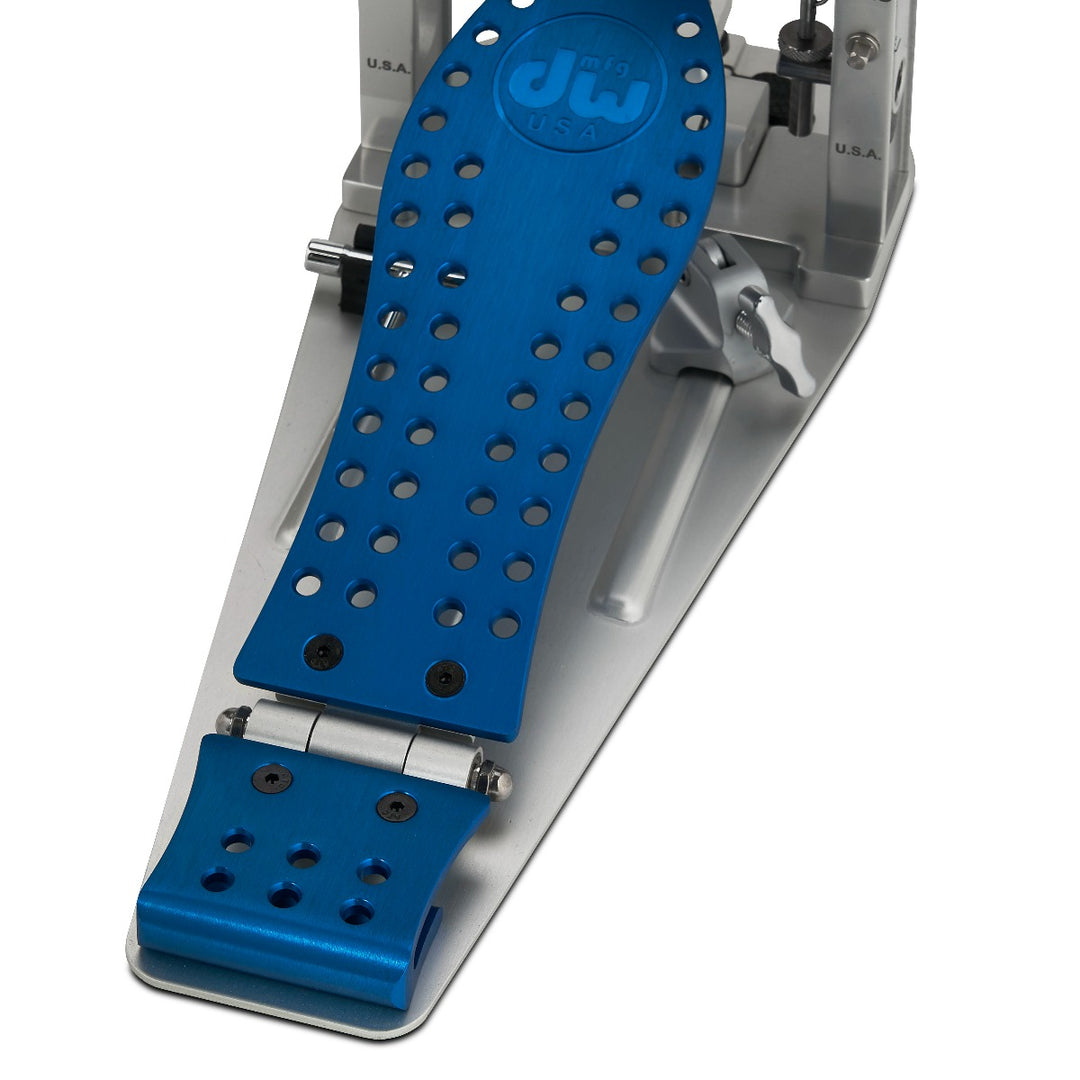 DW MFG Series Machined Direct Drive Double Pedal w/ Bag, Blue Edition ...