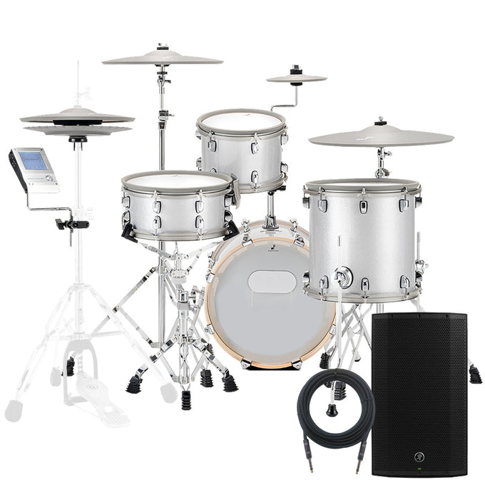 EFNOTE 5 Electronic Drum Set - White Sparkle MONITOR PAK – Kraft Music