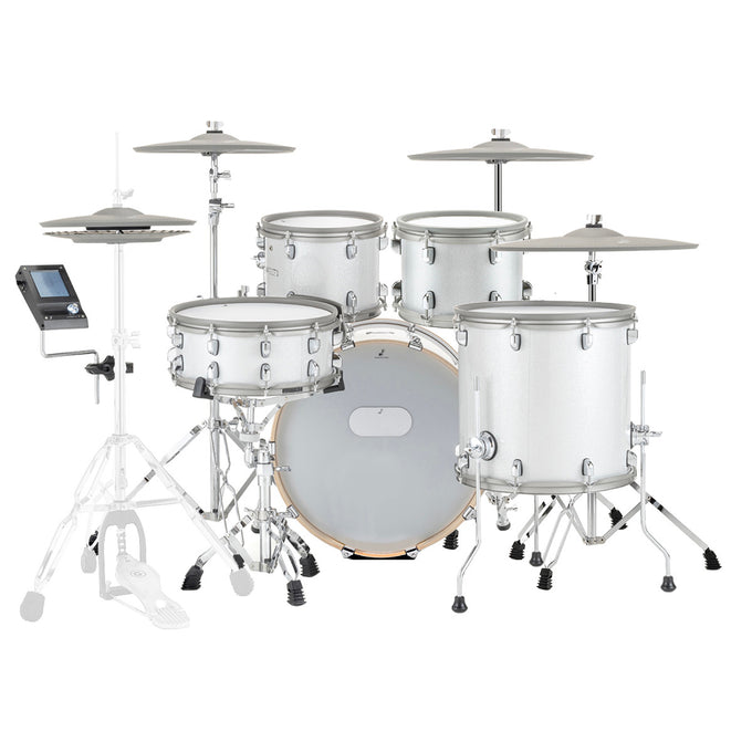 EFNOTE 7 Electronic Drum Set - White Sparkle DRUM ESSENTIALS BUNDLE – Kraft Music