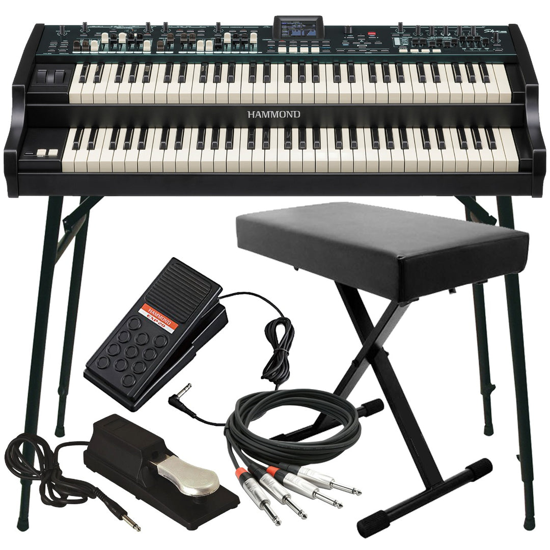 Hammond Skx Pro Dual Manual Stage Keyboard KEY ESSENTIALS BUNDLE ...
