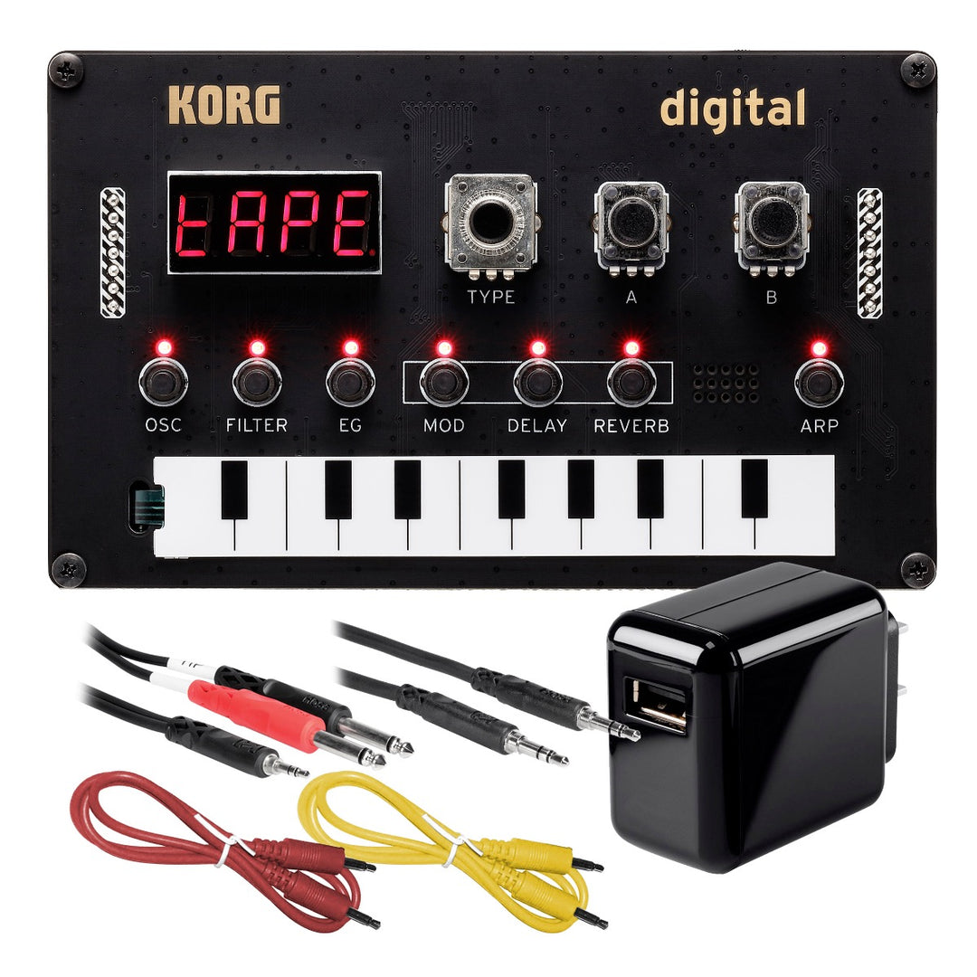 Korg Nu:Tekt NTS-1 Digital Kit DIY Programmable Synthesizer POWER & CA ...