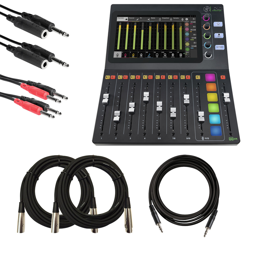 Mackie DLZ Creator Digital Podcasting/Streaming Mixer CABLE KIT – Kraft ...