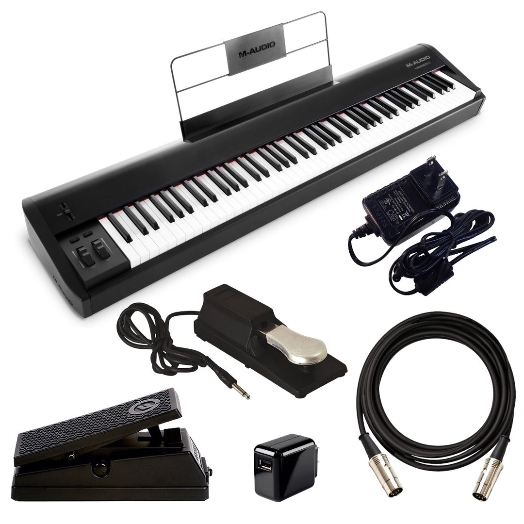 M-Audio Hammer 88 USB/MIDI Controller Keyboard COMPLETE STUDIO BUNDLE ...