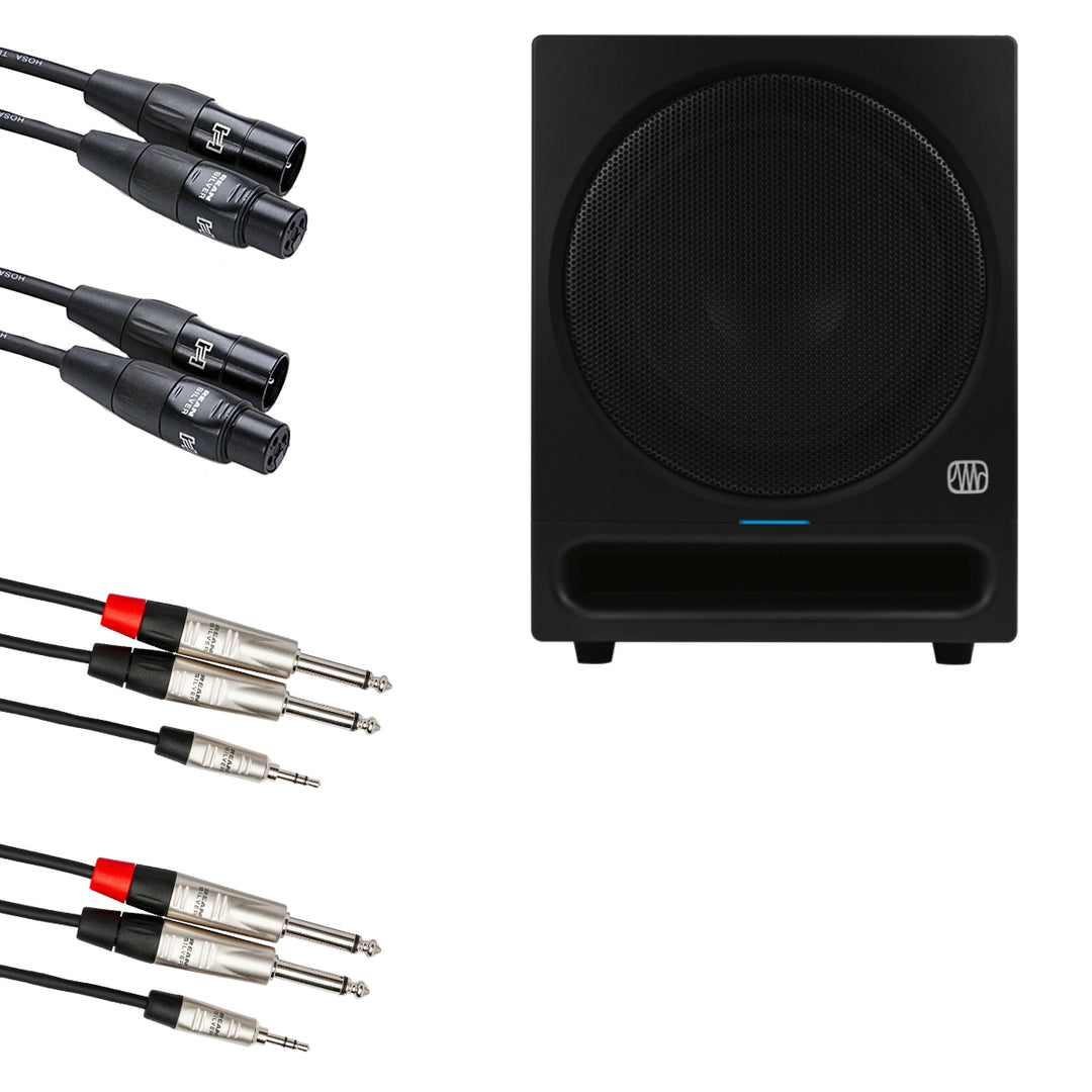 PreSonus Eris Pro Sub 10 10" Active Studio Subwoofer CABLE KIT – Kraft ...
