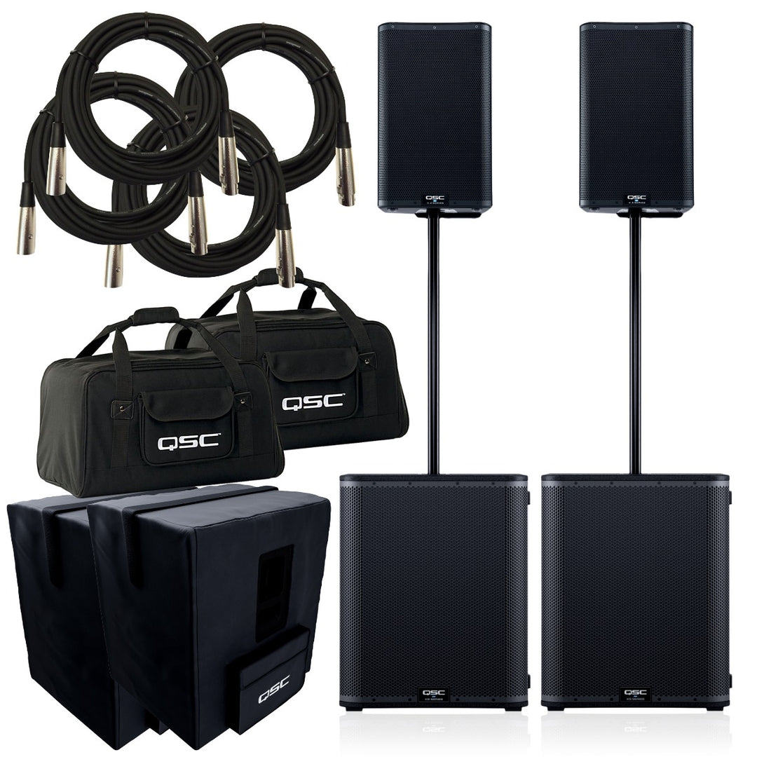 QSC K12.2 Powered Speaker with KS118 Subwoofer STAGE RIG – Kraft Music