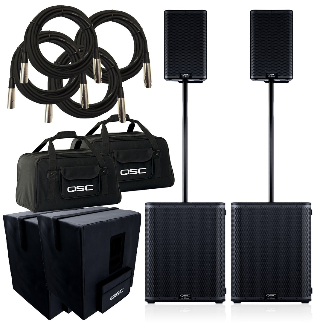 QSC K8.2 Powered Speaker with KS118 Subwoofer STAGE RIG – Kraft Music
