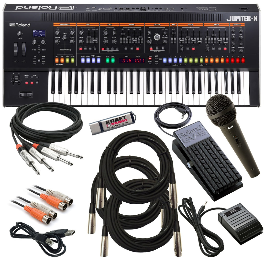 Roland Jupiter-X 61-Key Synthesizer CABLE KIT – Kraft Music