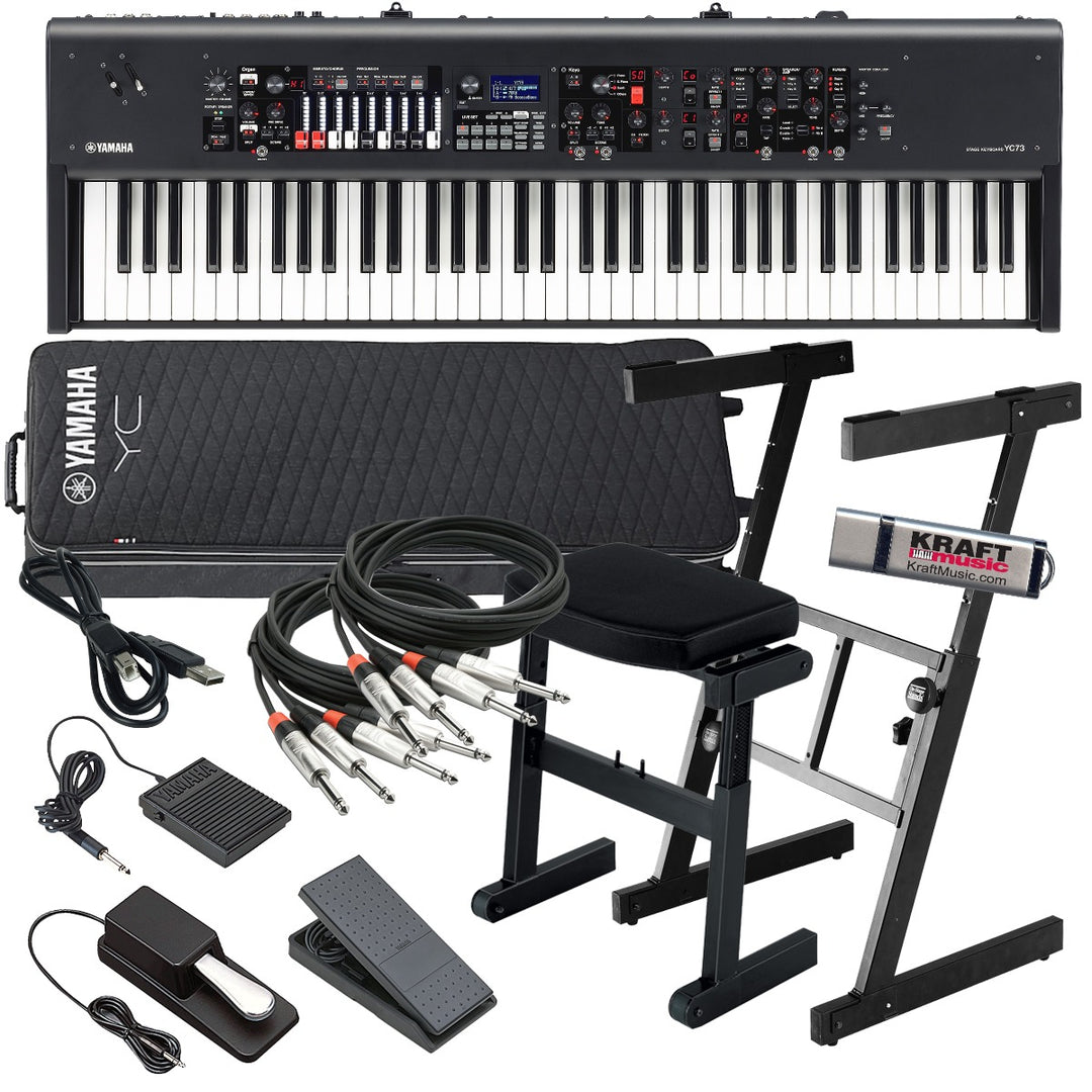 Yamaha YC73 73-Key Stage Keyboard and Organ STAGE RIG – Kraft Music
